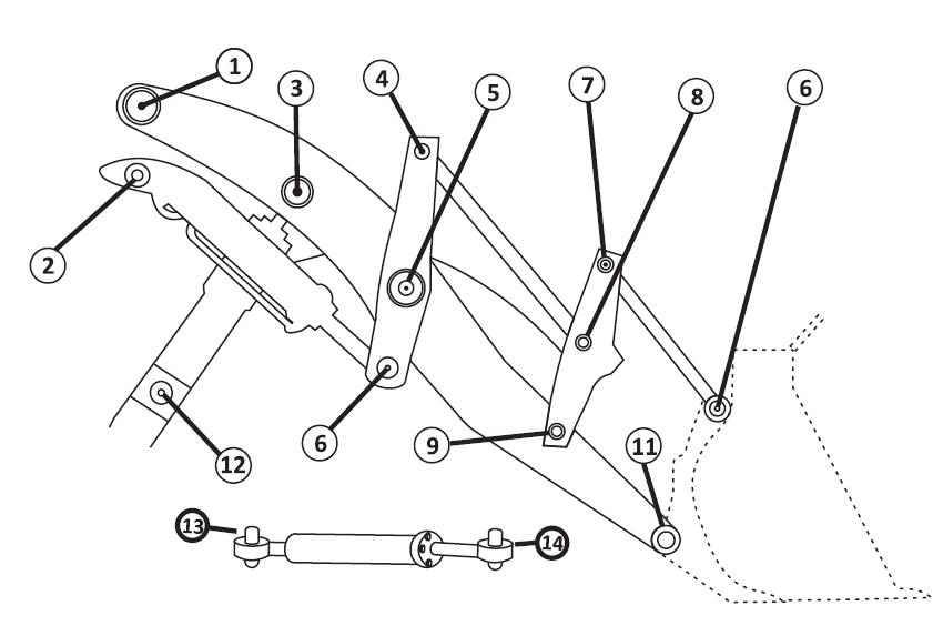 966C Loader pins and bushings | Caterpillar aftermarket parts ...